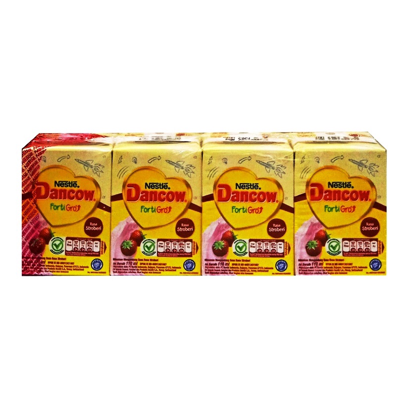 Jual SUSU UHT DANCOW STROBERI 4`SX110ML MAJU BERSAMA | Shopee Indonesia
