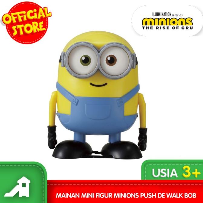 Jual Mainan Mini Figur Minions Push De Walk Bob sale stock ready ...