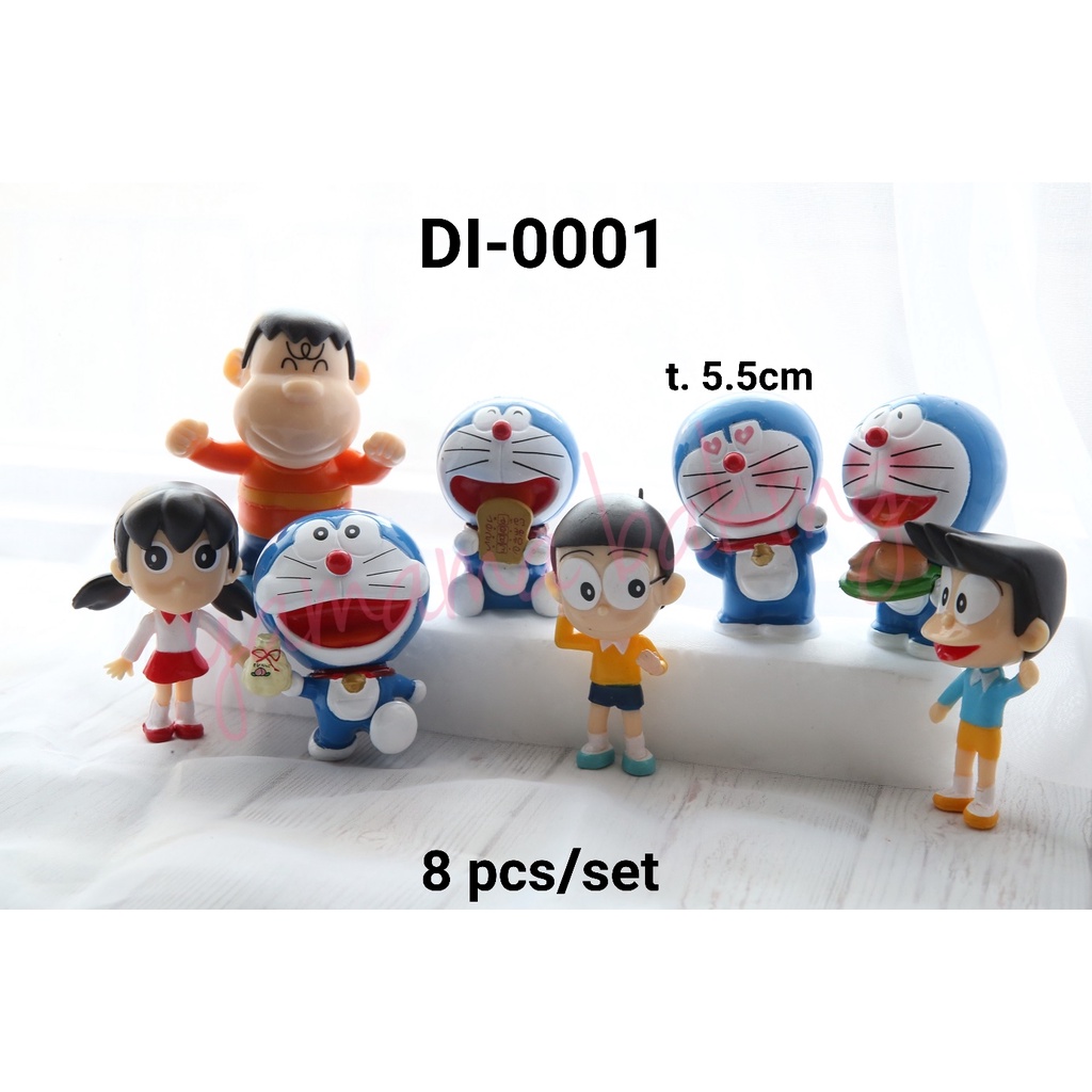 Jual DI-0001 Topper hiasan cake mainan doraemon doremi nobita suneo ...