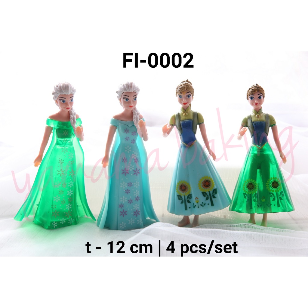 Jual FI-0002 Topper Figurine hiasan kue karakter frozen elsa anna ...