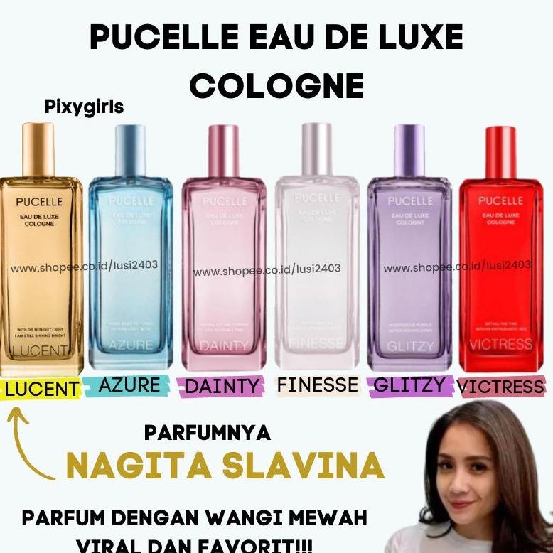 Jual Special - PUCELLE Eau De Luxe Cologne 100 ml Parfum Kaca Minyak Wangi Lucent .. | Shopee ...