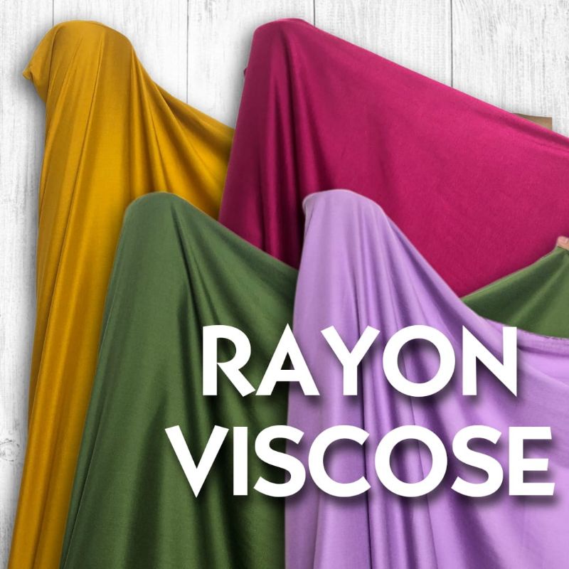 Jual Kain Rayon Viscose Rayon Premium Harga Per Setengah Meter | Shopee ...