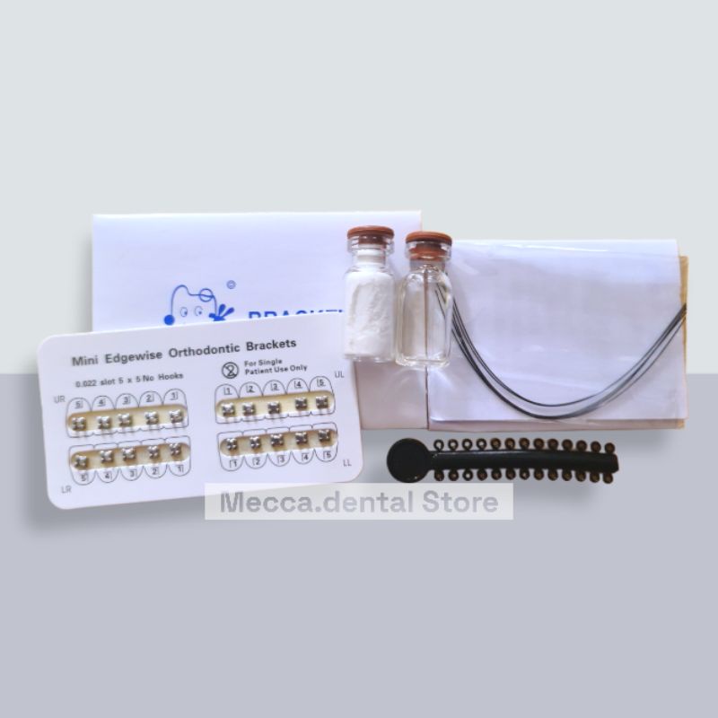 Jual Bracket Behel Gigi + Lem + 5 Kawat Free Karet Power O bisa request ...