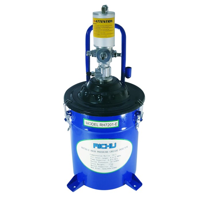 Jual richu air grease pump 20 liter / pompa gemuk angin 20 liter murah ...