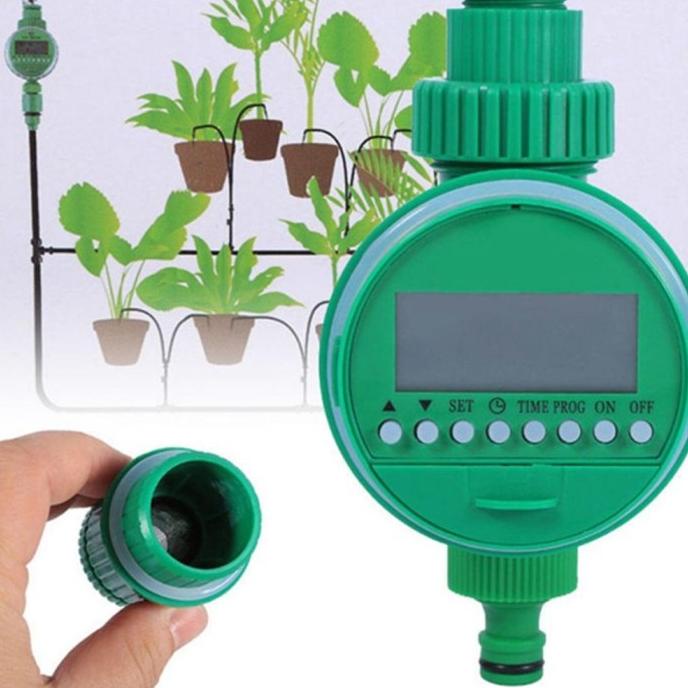 Jual Timer Digital kran Keran Air Irigasi Taman Otomatis sprinkler LCD ...