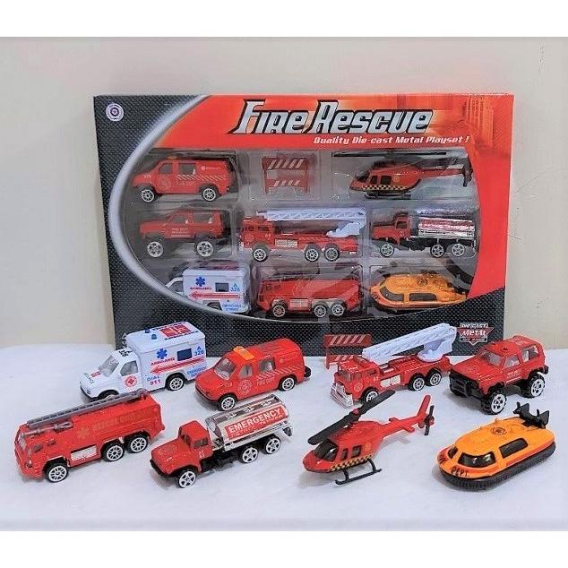 Jual Trending Mobil Die Cast Metal Playset Fire Rescue Helicopter ...