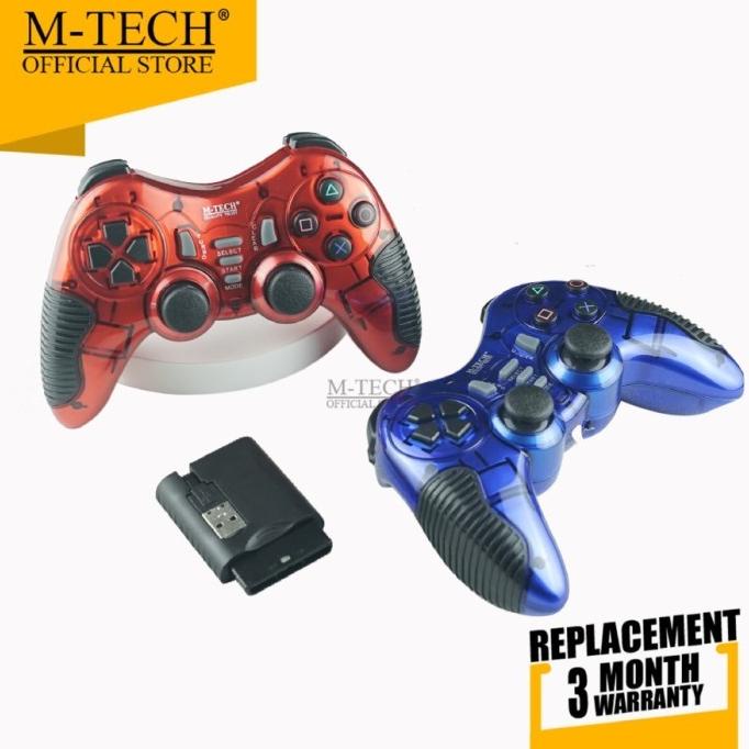 Jual MTECH Turbo Wireless Gamepad Controller Stik Joystick PS2 PC ...