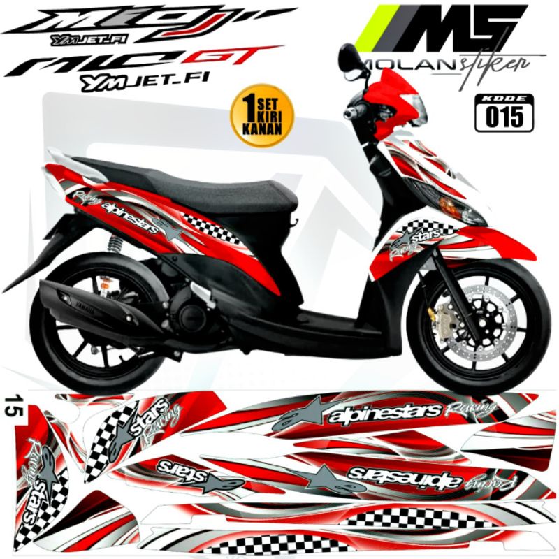 Jual Decal Sticker Striping Variasi Mio J 115 & Mio GT 115 /Mio 115 i ...