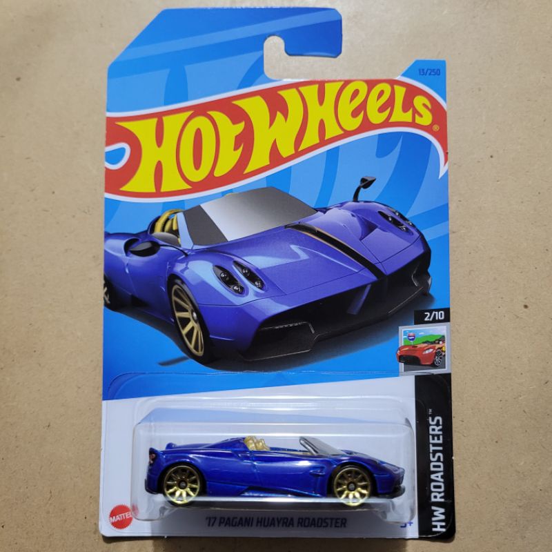 Jual HOT WHEELS '17 PAGANI HUAYRA ROADSTER / HW ROADSTERS [ BLUE ] | Shopee Indonesia