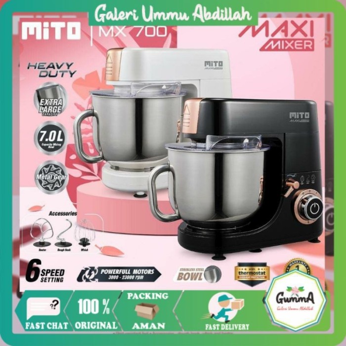 Jual Yy0645 Maxi Mixer Mito Mx 700 Stand Mixer 7 Liter Heavy Duty Mx700 | Shopee Indonesia