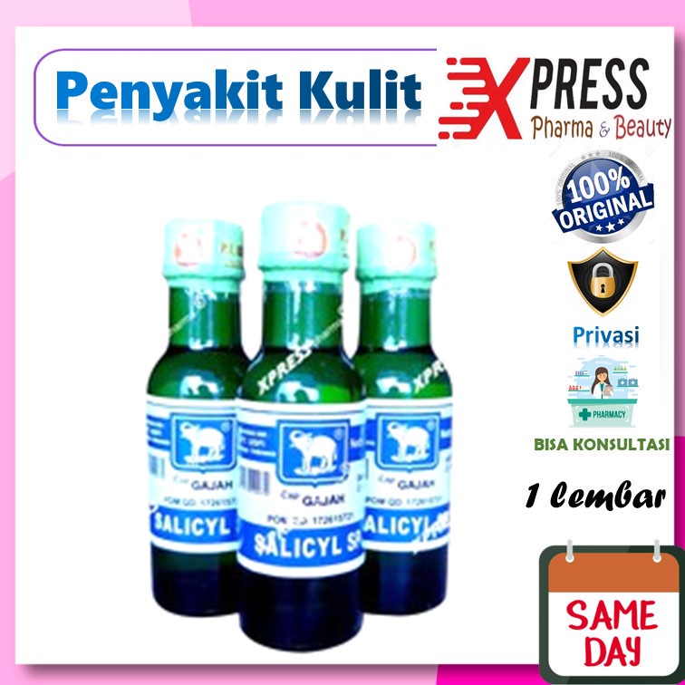 Jual ⚡XPRESS⚡ Salicyl Spiritus SP Cap Gajah Spirtus Salisil Botol Kaca ...