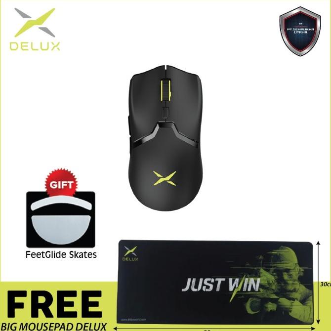 Jual DELUX M800 PRO Wireless Gaming Mouse with PAW 3370 Sensor | Shopee Indonesia