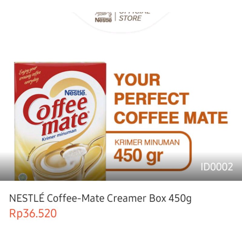 Jual Nestle coffee-mate creamer box 450gr | Shopee Indonesia