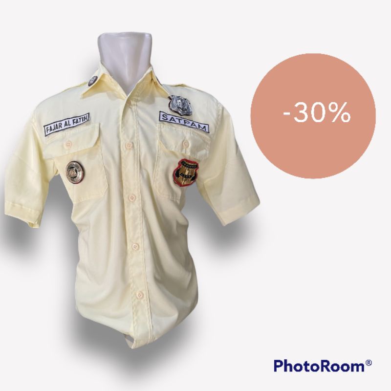 Jual 1 Stel Seragam Satpam Security Cream Baju Seragam Security Satpam ... Jual 1 Stel Seragam Satpam Security Cream Baju Seragam Security Satpam ...