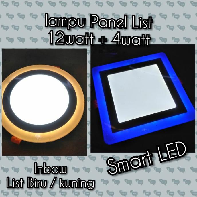 Jual Lampu LED Panel List Downlight Inbow 12watt List 4watt Garansi ...