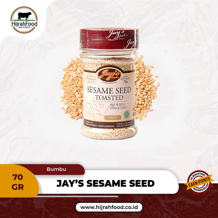 Jual Jay's Kitchen Sesame Seed Toasted / Biji Wijen Panggang (70 gr ...