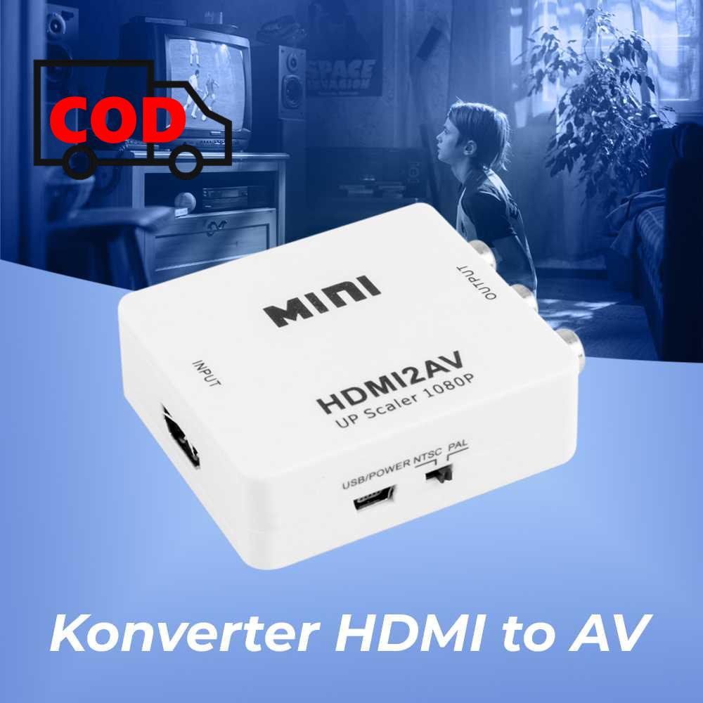 Jual Konverter HDMI ke RCA Adapter Adaptor Konversi Menyambungkan ...