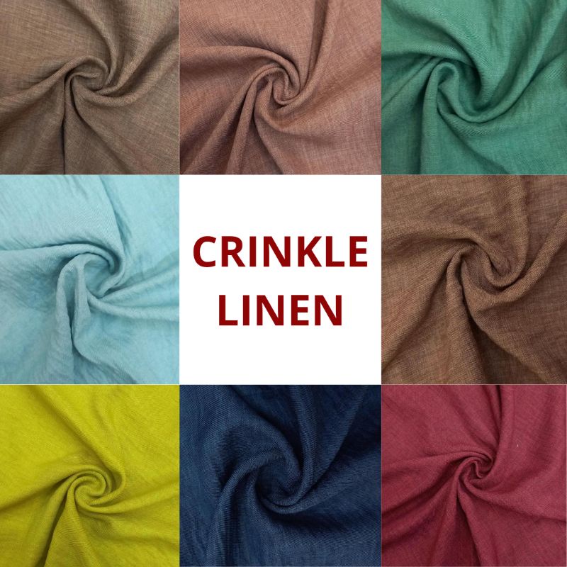 Jual KAIN CRINKLE LINEN / CRINKLE / LINEN / TERMURAH | Shopee Indonesia