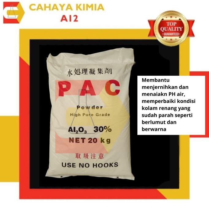 Jual PAC (Poly Aluminium Chloride) Al2O3 ex. RRC 1 zak (20 kg) | Shopee ...