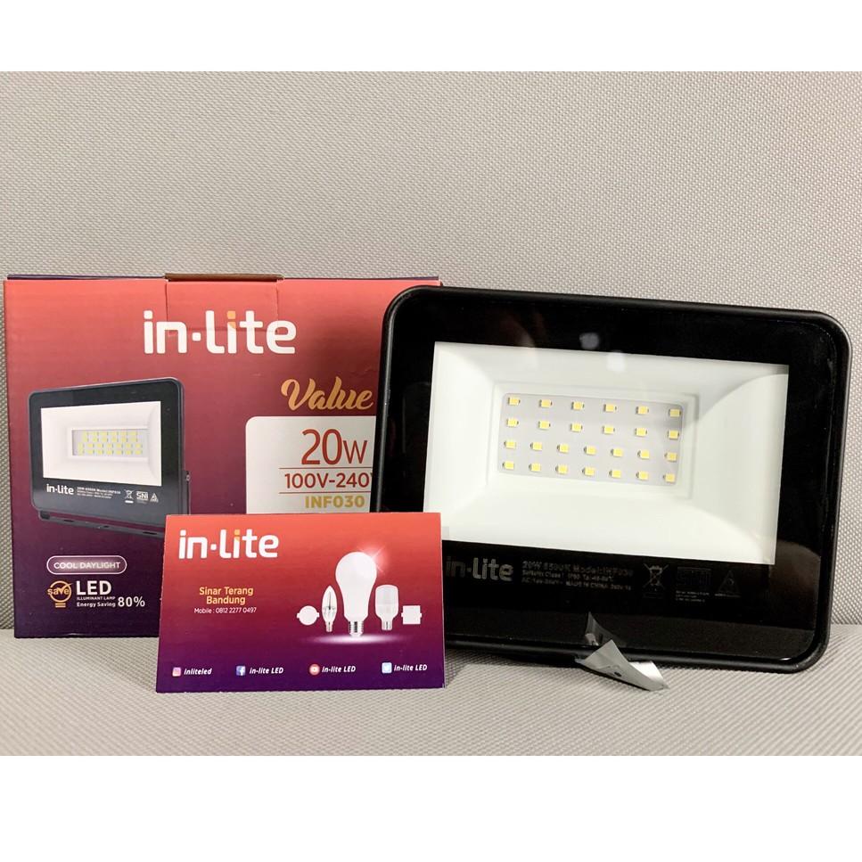 Jual DISCOUNT !!! LAMPU SOROT FLOODLIGHT LED INLITE VALUE 20W 20 WATT ...