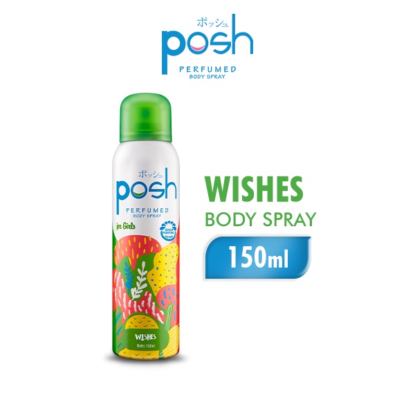 Jual Posh Perfumed Body Spray Wishes 150 mL | Shopee Indonesia
