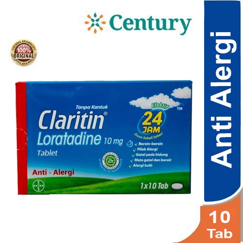 Jual Claritin 10 Mg Isi 10 Tablet / Membantu Meredakan Alergi / Gatal ...