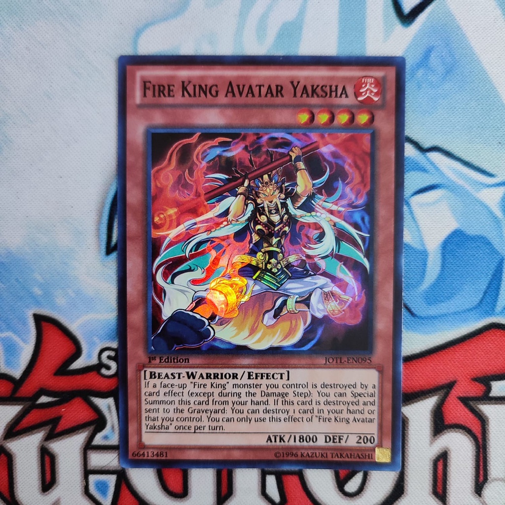 Jual yugioh fire king avatar yaksha JOTL super rare 1st original ...