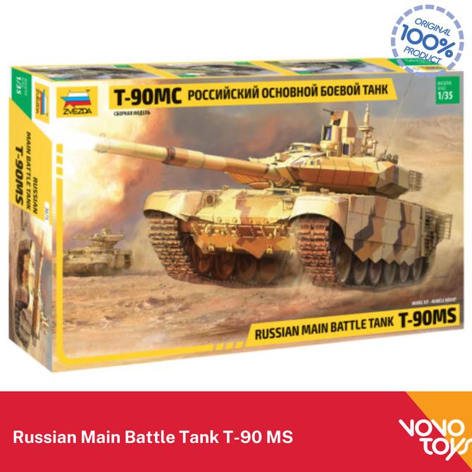 Jual Model Kits Tank Russian Main Battle Tank T-90 MS by Zvezda | Shopee Indonesia