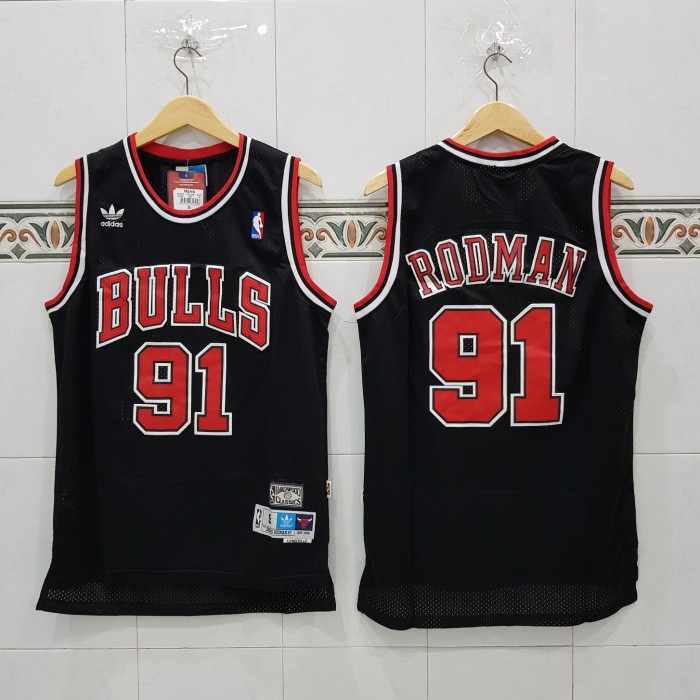 Jual Jual!! Baju Jersey Basket Classic NBA Dennis Rodman Chicago Bulls ...