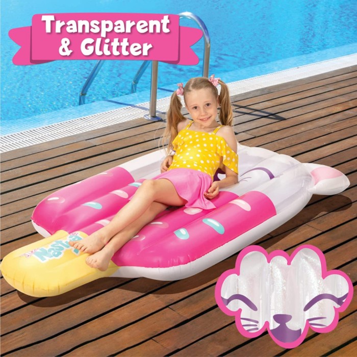 Jual Must Have!! Sloosh Like Nastya Giant Cat Ice Cream Inflatable Pool ...