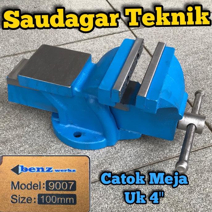 Jual Ragum Catok Meja Besi 4Inch 4" Swivel Vice Table Benz 4 Inch ...