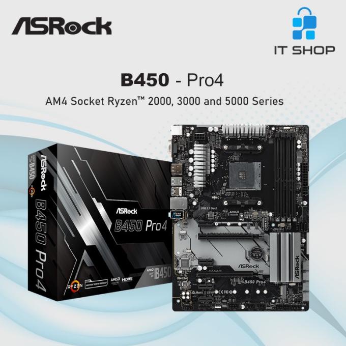 Jual Motherboard Asrock B450 PRO4 | Shopee Indonesia