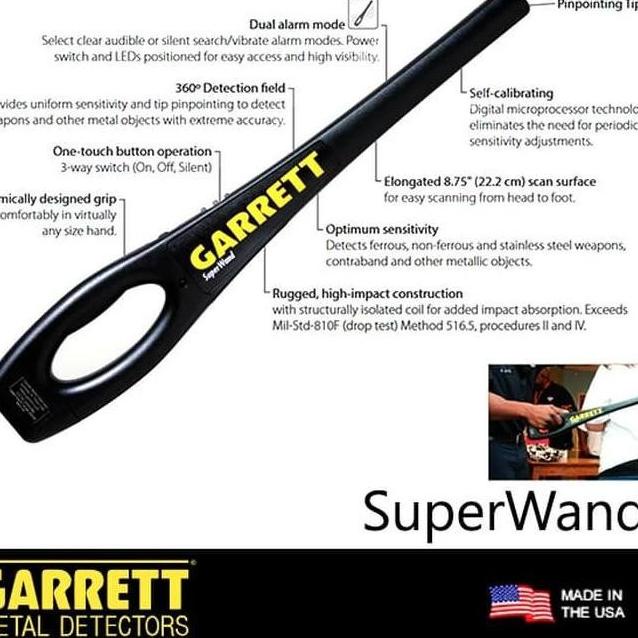 Jual Metal Detector Garrett Super Wand Superwand Usa Original | Shopee ...
