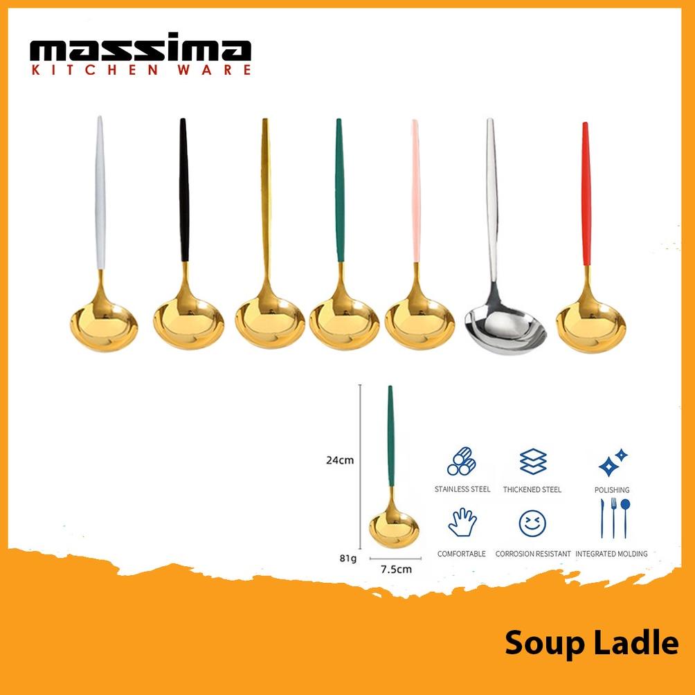 Jual PROMOSI !!! Stainless Steel Soup Ladle Sendok Sayur Kuah Sop [KODE ...