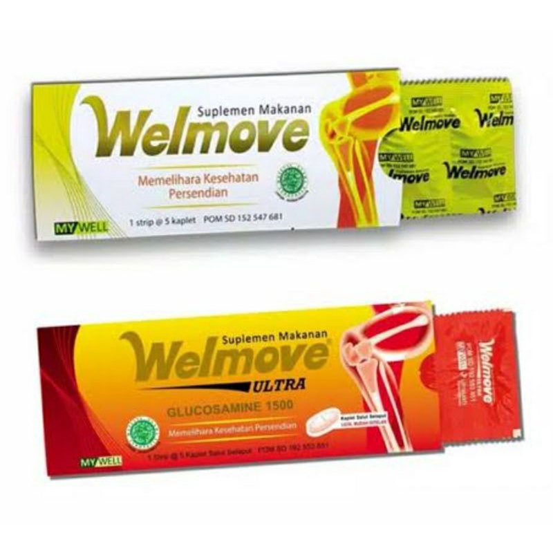 Jual WelMove Ultra 1 strip isi 5 Kaplet Vitamin Kesehatan Sendi Kaku ...