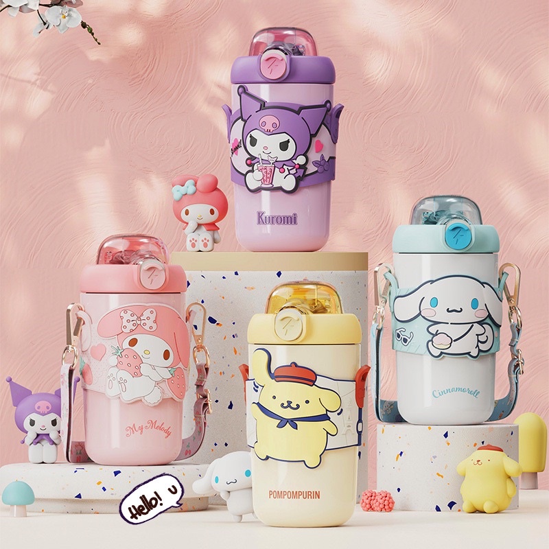 Jual Botol Minum Stainless 316 Sedot Kuromi Melody Cinnamoroll ...