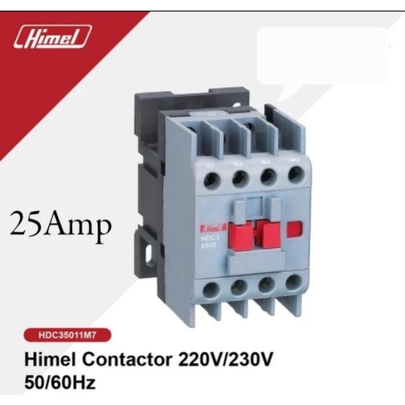 Jual Himel Magnetic Contactor HDC3-25 220Vac. Kontaktor | Shopee Indonesia