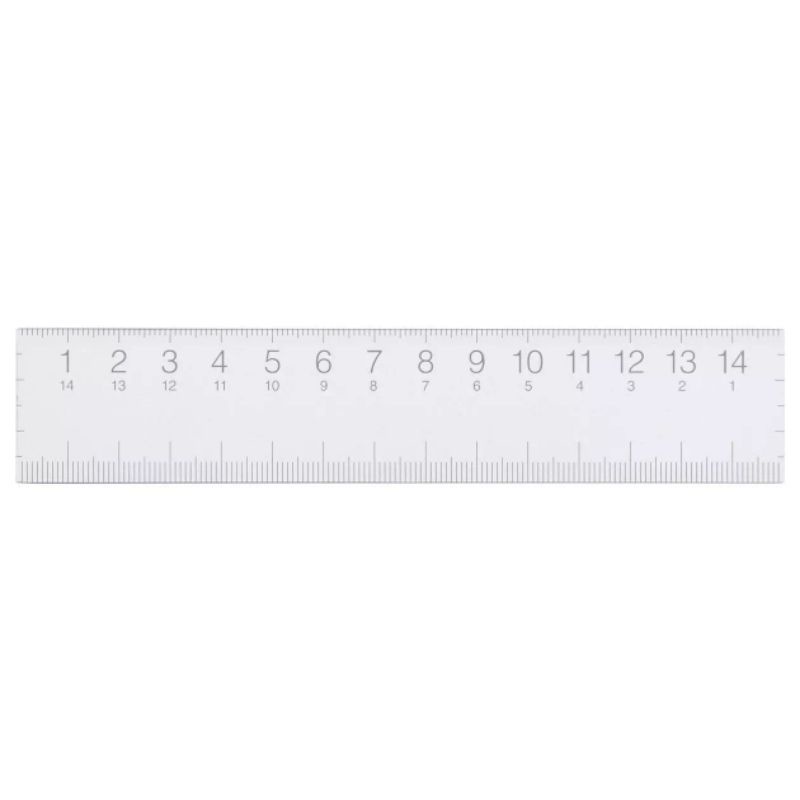 Jual Muji Acrylic Ruler 15cm Transparent Clear Penggaris Transparan ...