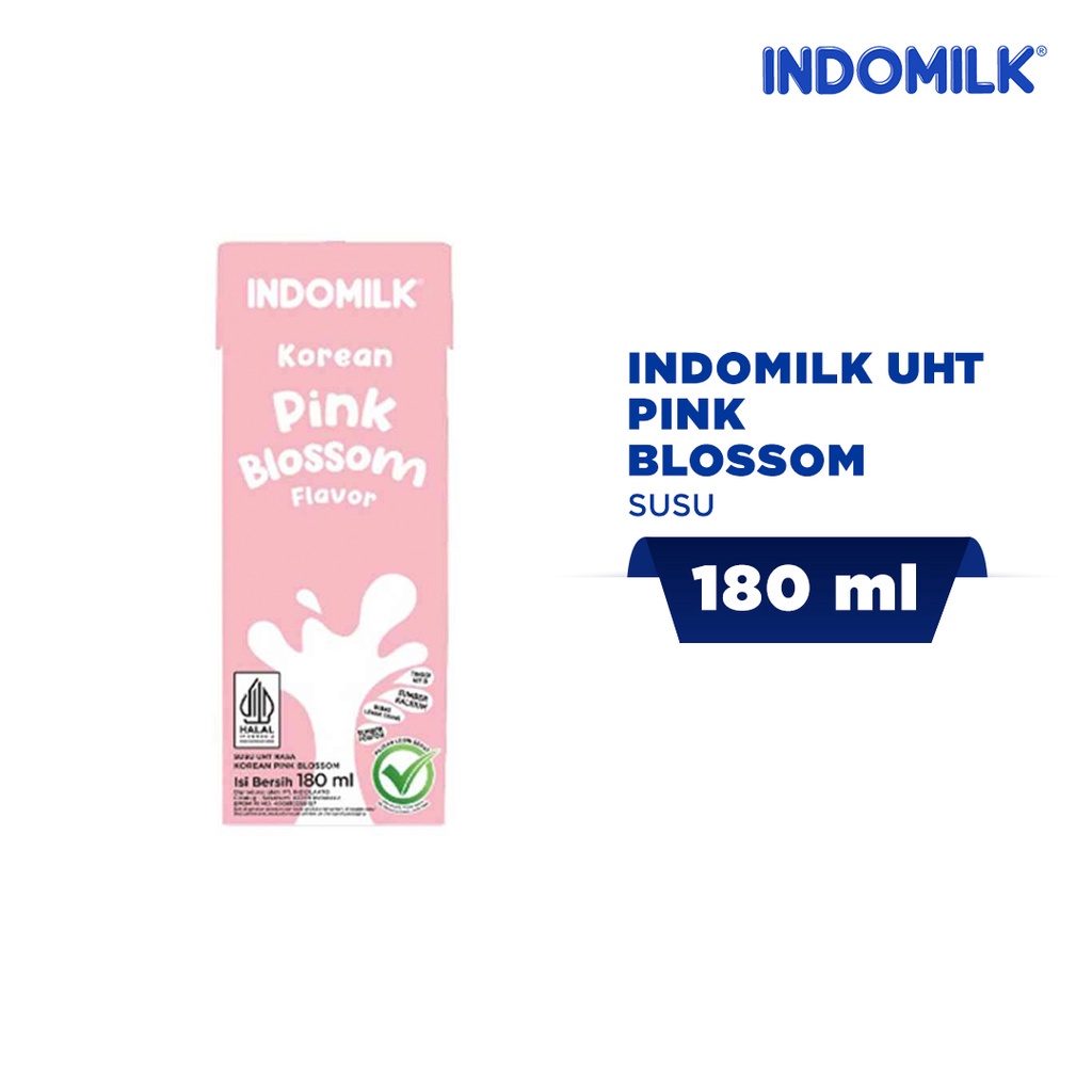 Jual 1 pcs - Susu Indomilk UHT Pink Blossom 180 ml | Shopee Indonesia