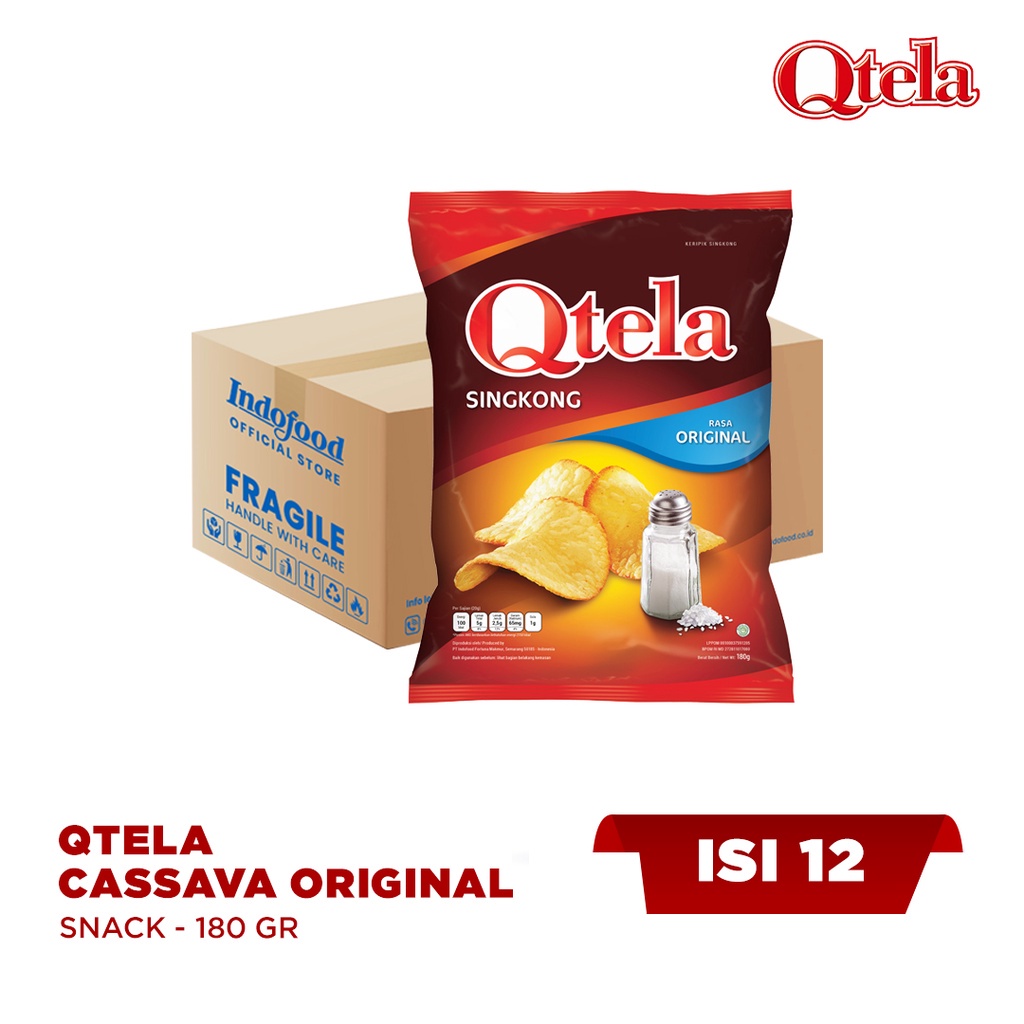 Jual CTN - Qtela Cassava Original 180 Gr | Shopee Indonesia