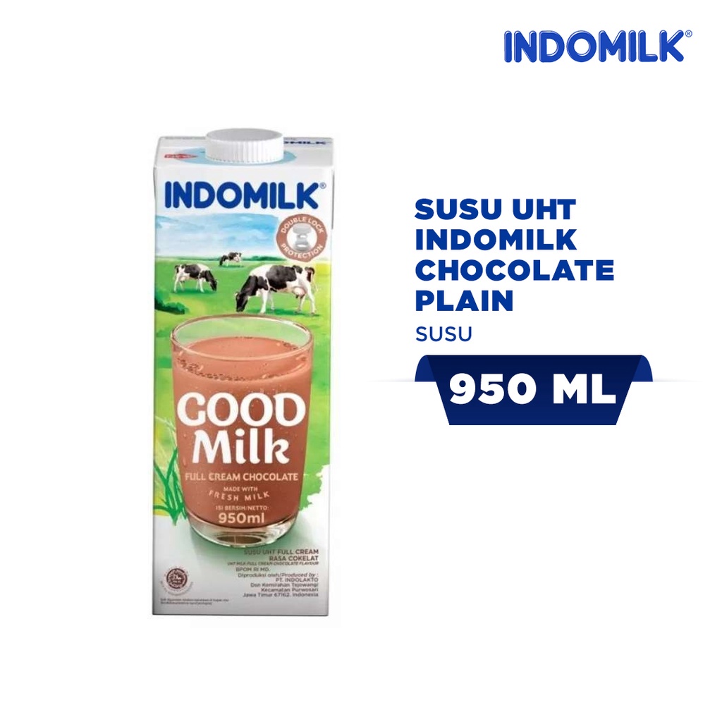 Jual Susu UHT Indomilk GoodMilk 950mL Chocolate | Shopee Indonesia
