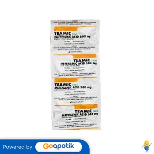 Jual TEAMIC 500 MG STRIP 10 KAPLET | Shopee Indonesia