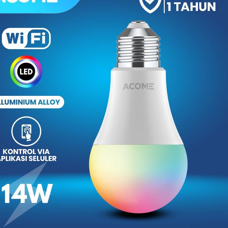 Jual Promo | KI3 | ACOME IOT Smart LED 14W Lampu RGB WIFI Lampu LED ...