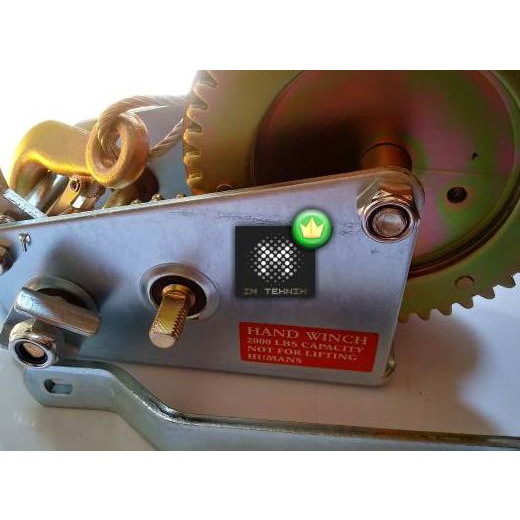 Jual Hand Winch Kerekan Manual 2000Lb Kapasitas 1 Ton / Gear Winch ...