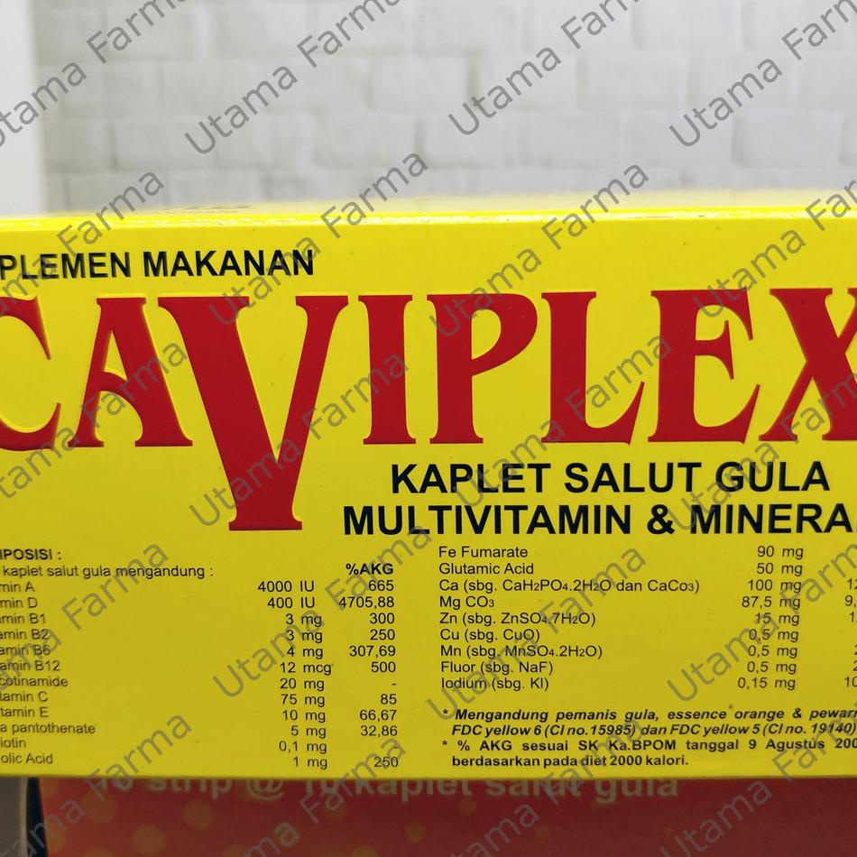 Jual Caviplex Per Box | Multivitan | | Shopee Indonesia