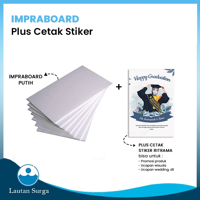 Jual Cetak Impraboard 50x70 dan 60x80 cm Plus Cetak Stiker Papan ...