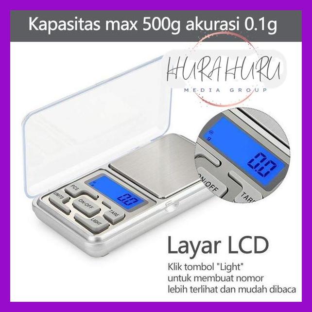 Jual Timbangan Emas / Timbangan Digital Mini Kapasitas 0.1G/500G 0.01Gr ...