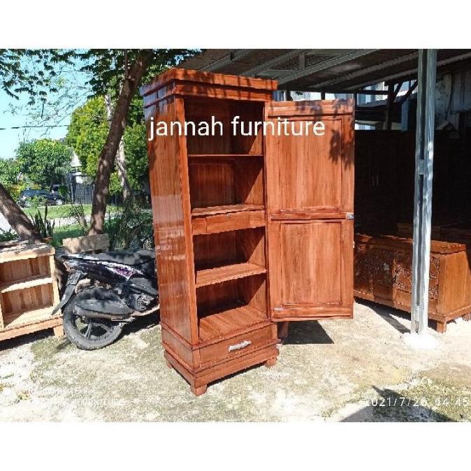 Jual Lemari Pakaian 1 Pintu Kayu Jati Pester_Shop | Shopee Indonesia