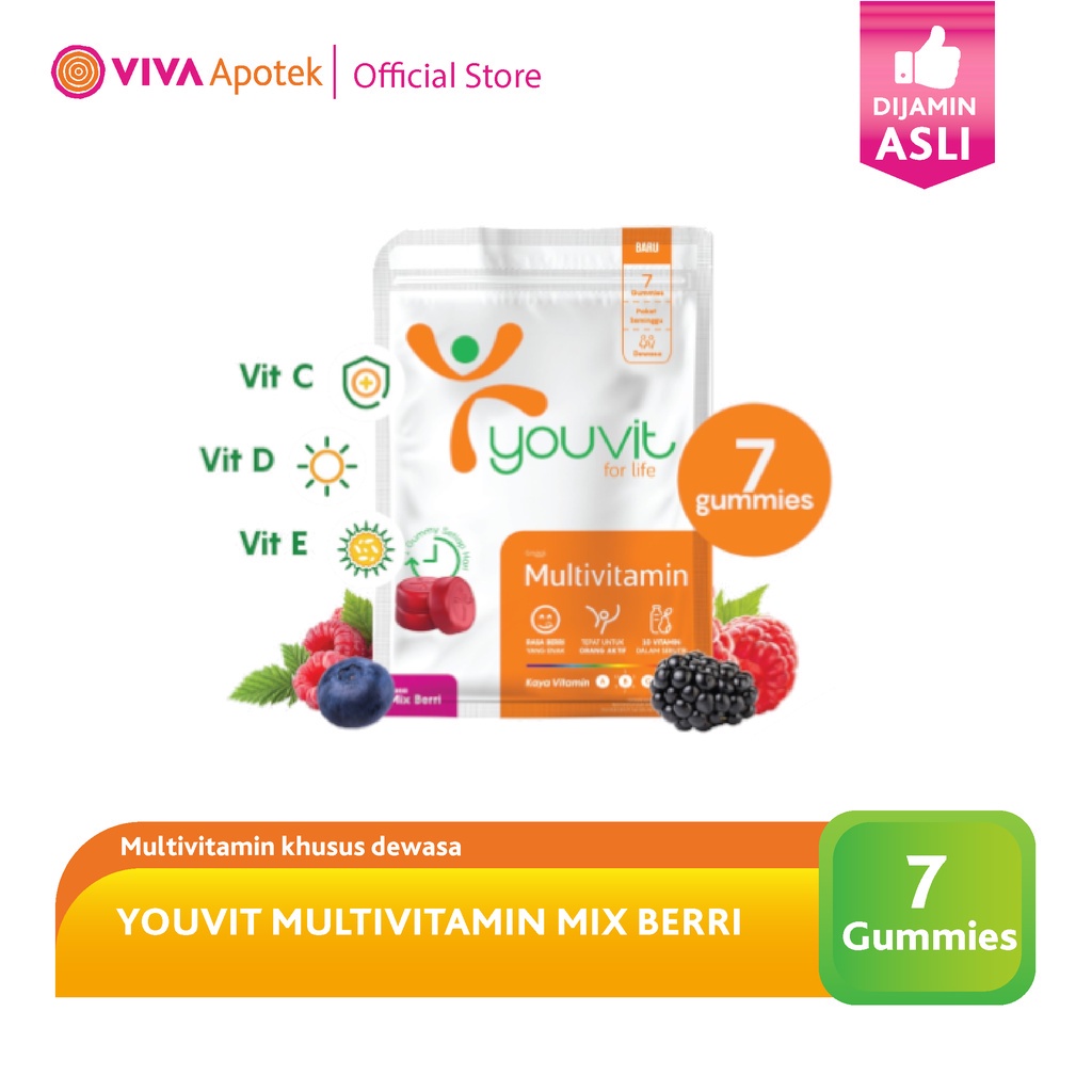 Jual Youvit Multivitamin Mix Berri untuk Menjaga Imunitas Tubuh (1 ...