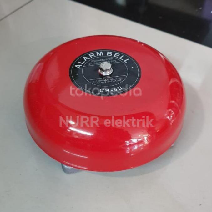Jual Round Bell Alarm Bell 8 Inch 220VAC,24VDC | Shopee Indonesia